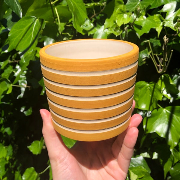 Yellow Planter - Etsy
