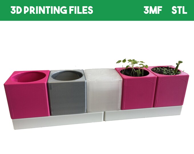 Planter Blocks 3D Print STL 3MF Digital File - Etsy