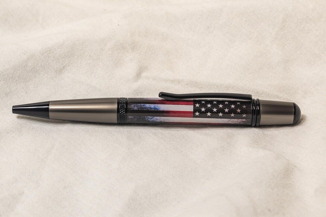 USA Flag Custom Acrylic Ballpoint Pen - Etsy