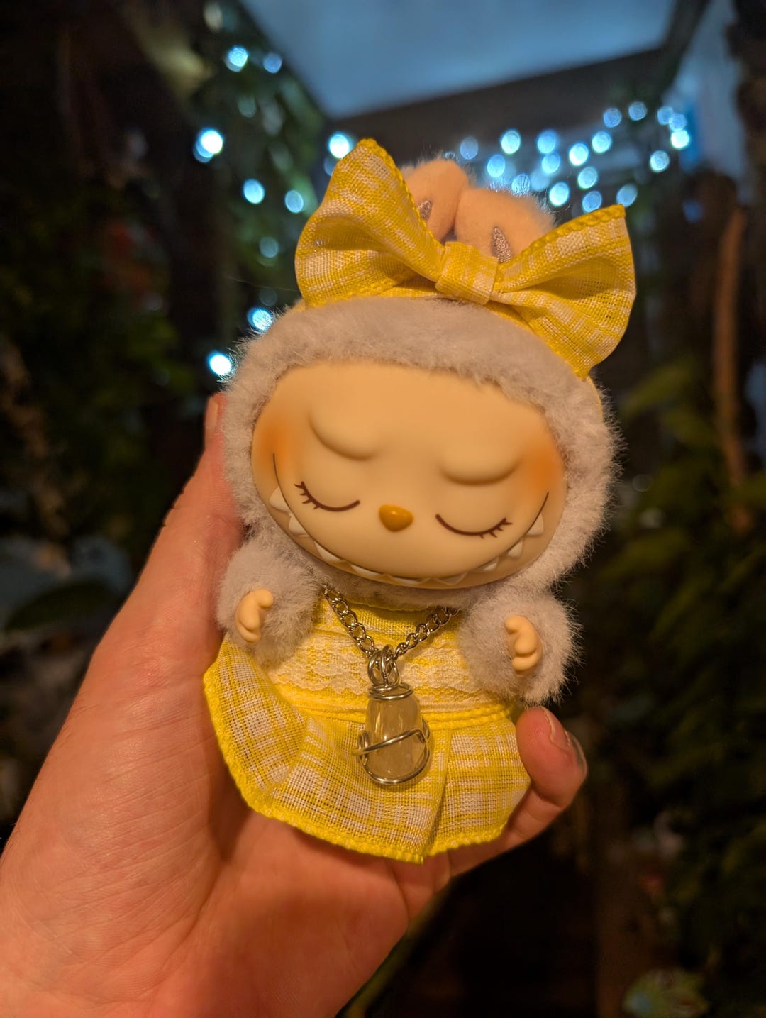 Yellow Labubu Princess Dress and Bow - Etsy