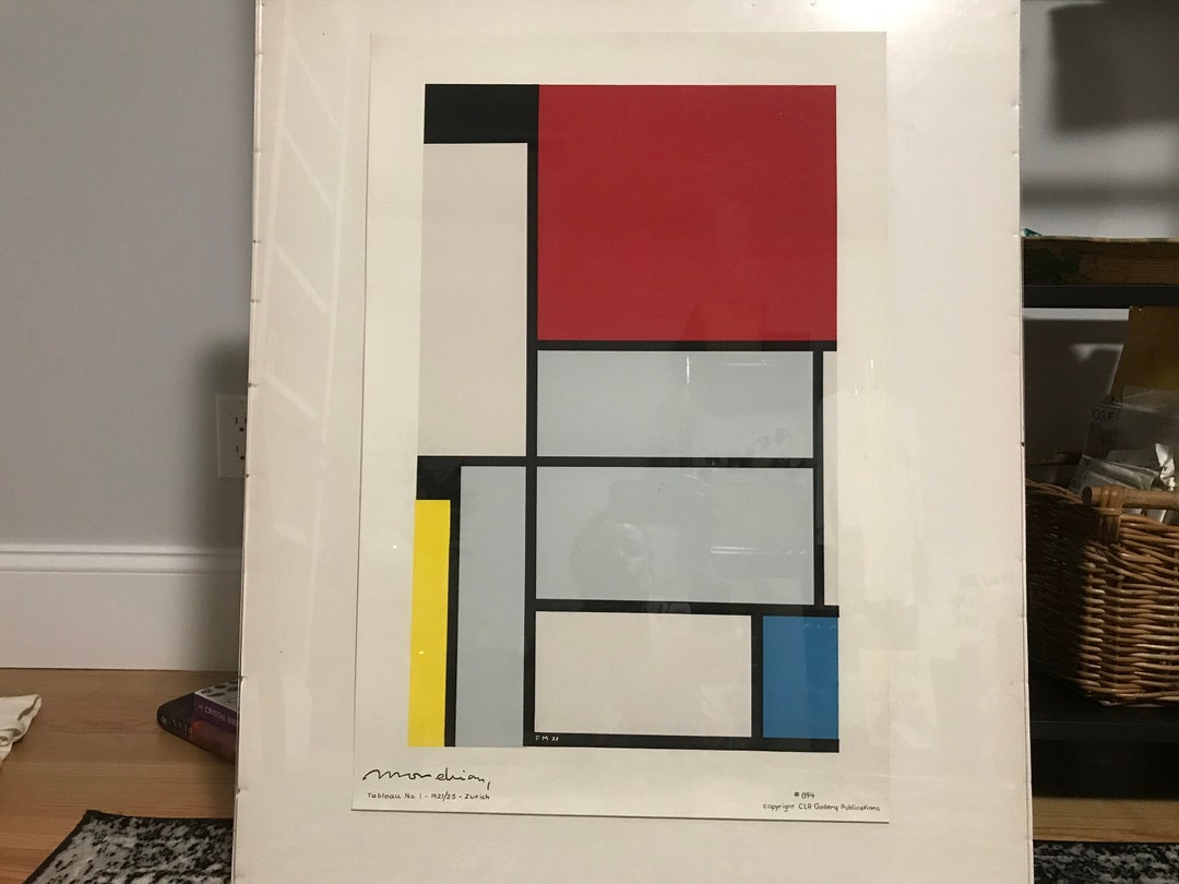 Piet Mondrian "tableau No. 1" Serigraph - Lithograph De Stijl Print ...