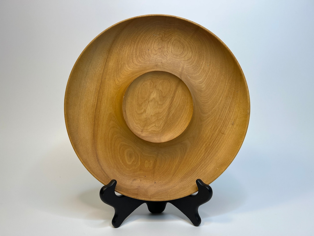 Woodbury Woodware Shelburne Vermont, Hand Turned Serving Tray - Etsy