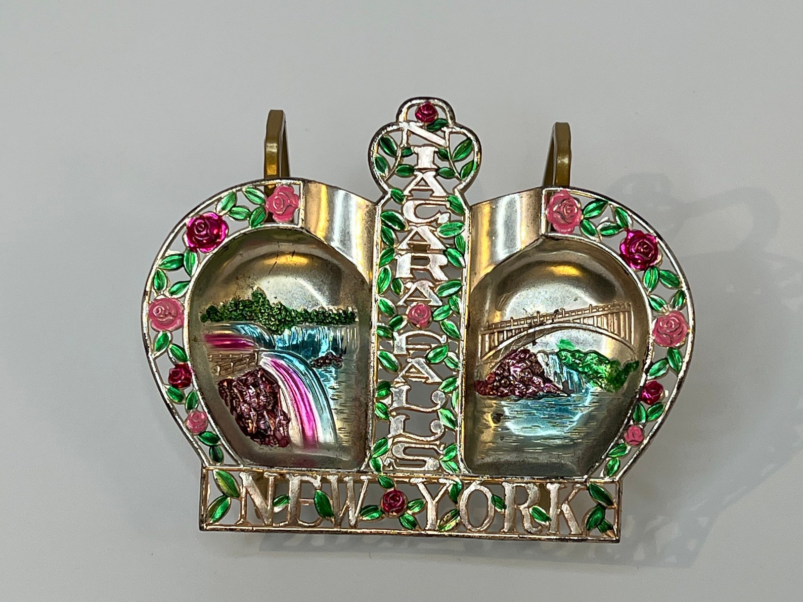 Niagara Falls Metal Souvenir Ashtray or Trinket Dish Vintage - Etsy