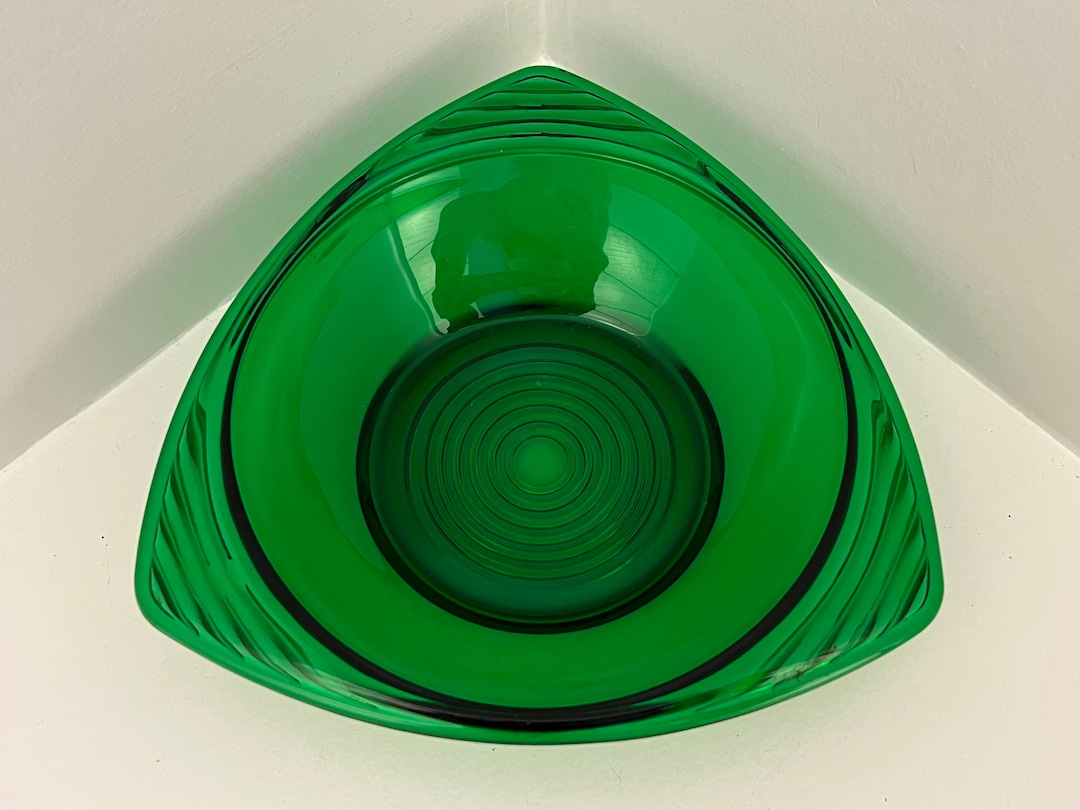 Emerald Green Tinket Dish, 60s Atomic Shape, Mid Century Modern Style ...