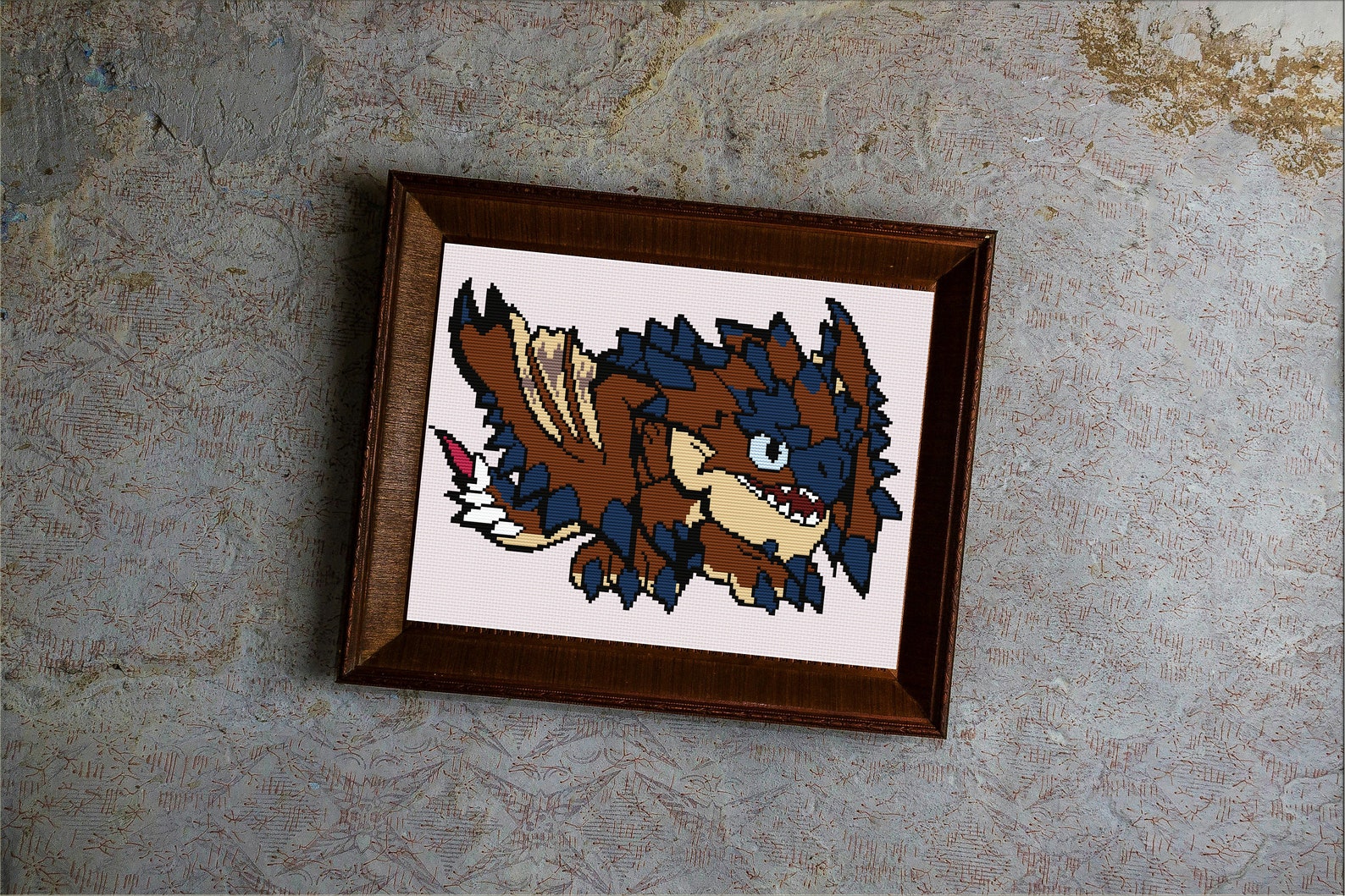 PATTERN - Rathalos Chibi | Cross Stitch Pattern | Instant Download PDF ...
