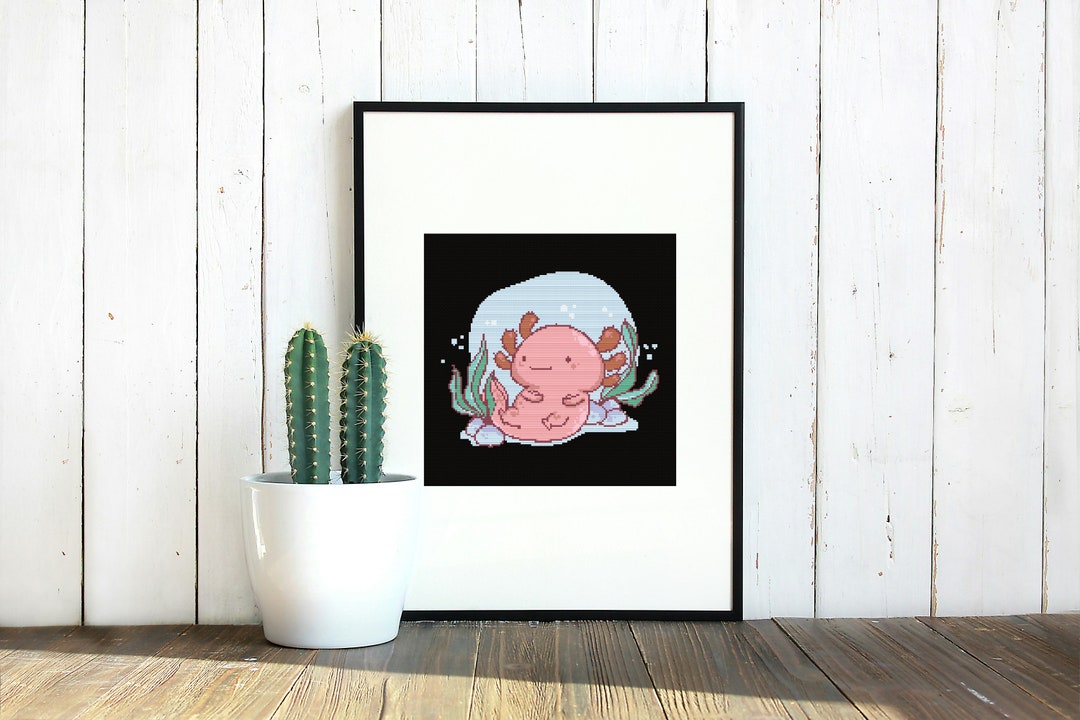 PATTERN | Axolotl - Chill | Cross Stitch Pattern | Instant Download PDF ...