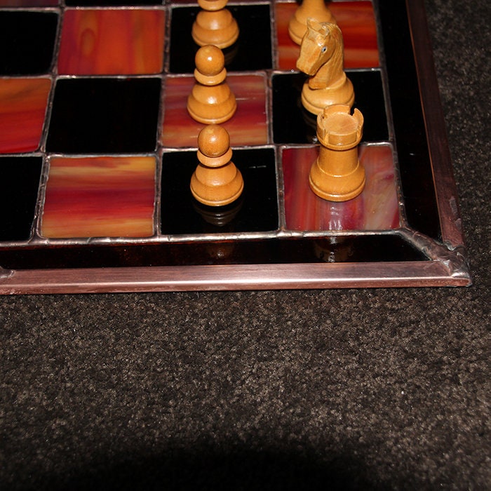 Stained Glass Chess Board - Etsy