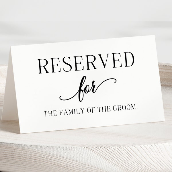 Reserved Table Sign - Etsy