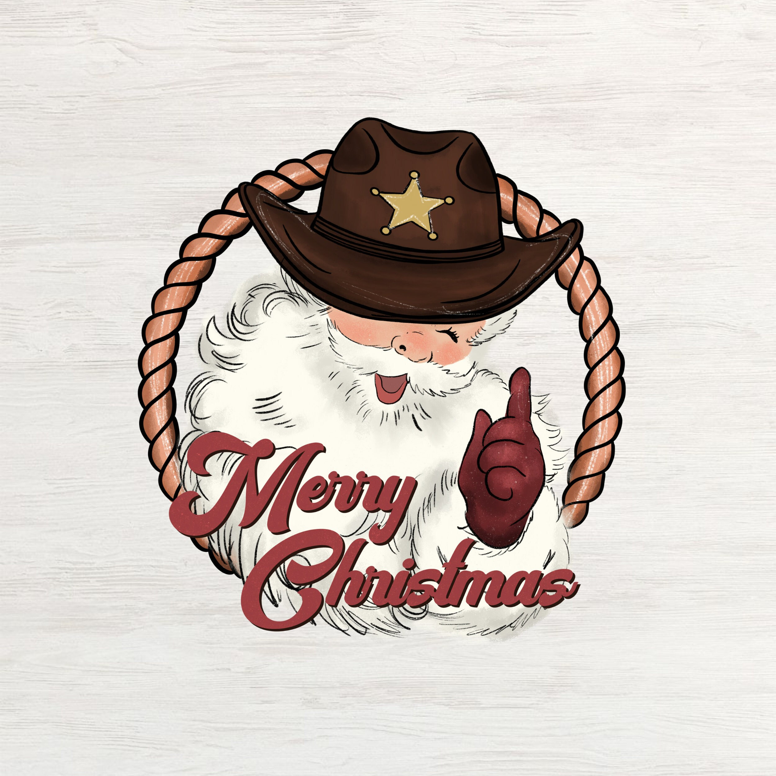 Cowboy Santa PNG, Western Christmas, Western Santa, Wild West Christmas ...