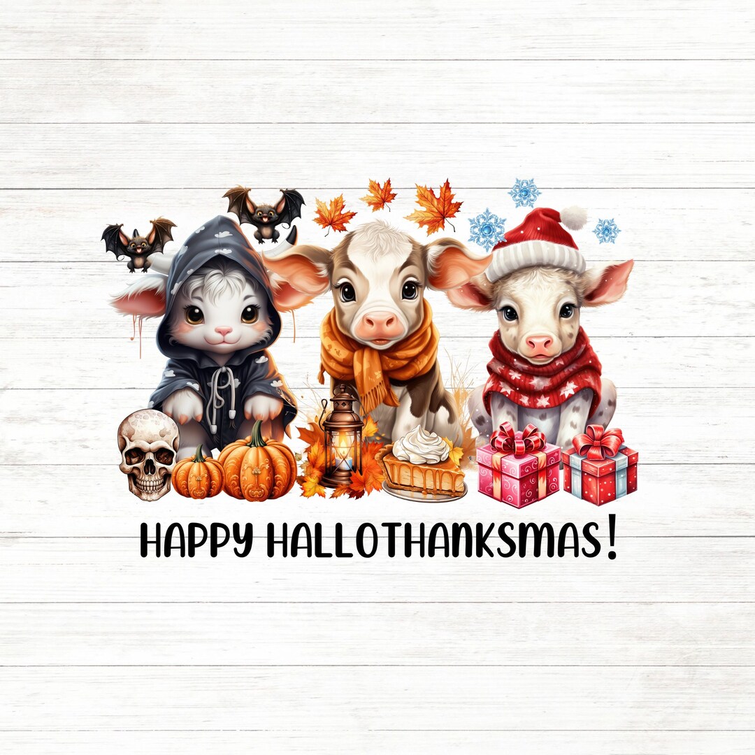 Hallothanksmas PNG, Halloween PNG, Merry Christmas, Christmas PNG ...