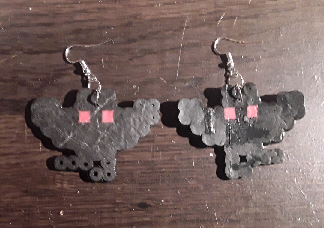 Moth Man Perler Bead Earrings - Etsy