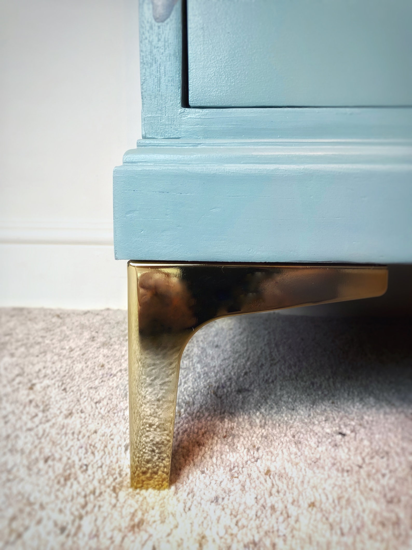 SOLD Mid Century Chest of Drawers Duck Egg Blue - Etsy