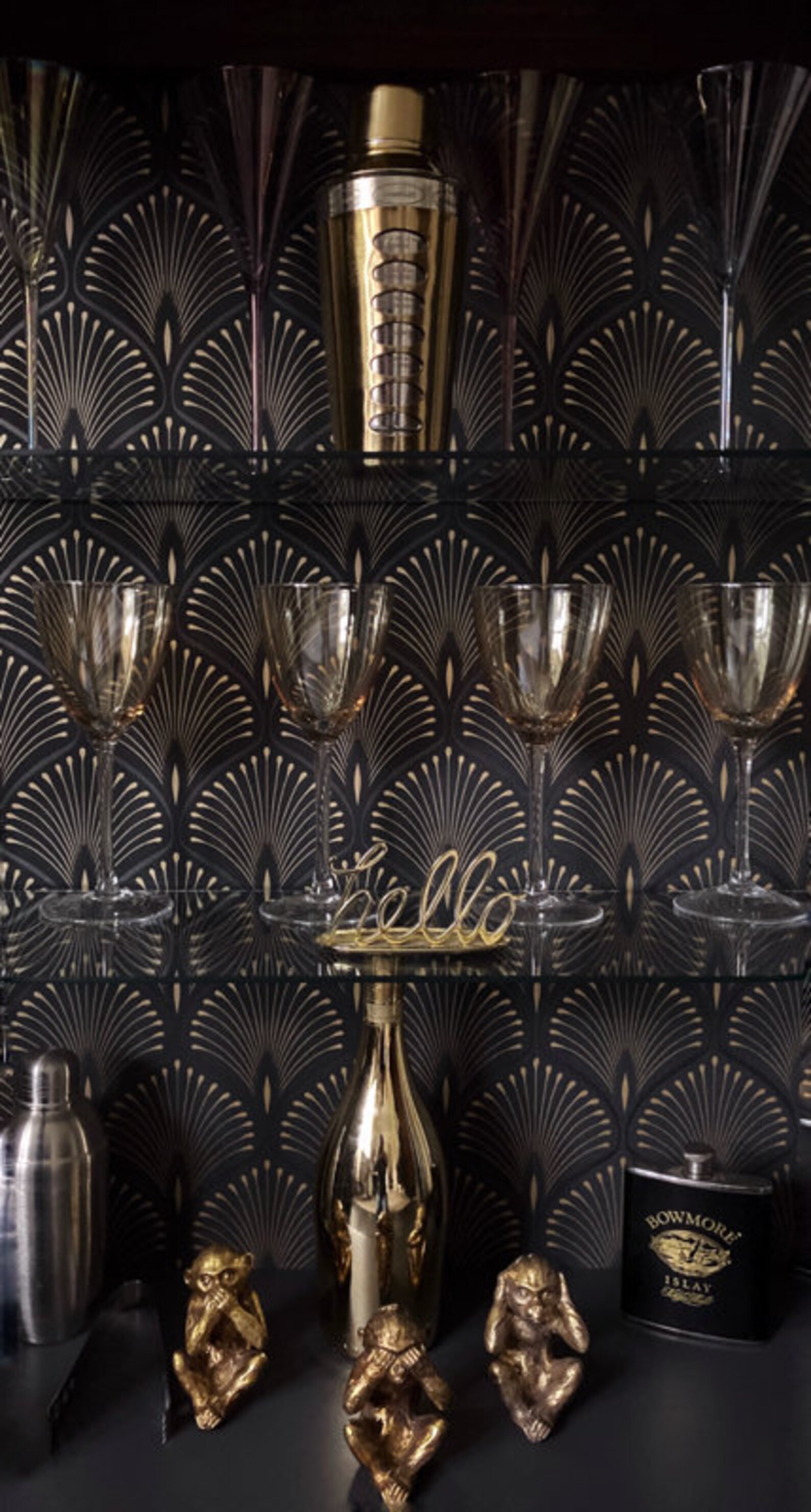 Cocktail art Deco Style Drinks Cabinet Available to Commission - Etsy