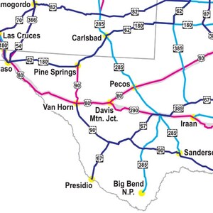 Unique Highway Map Showing the Current and Historic System of U.S ...