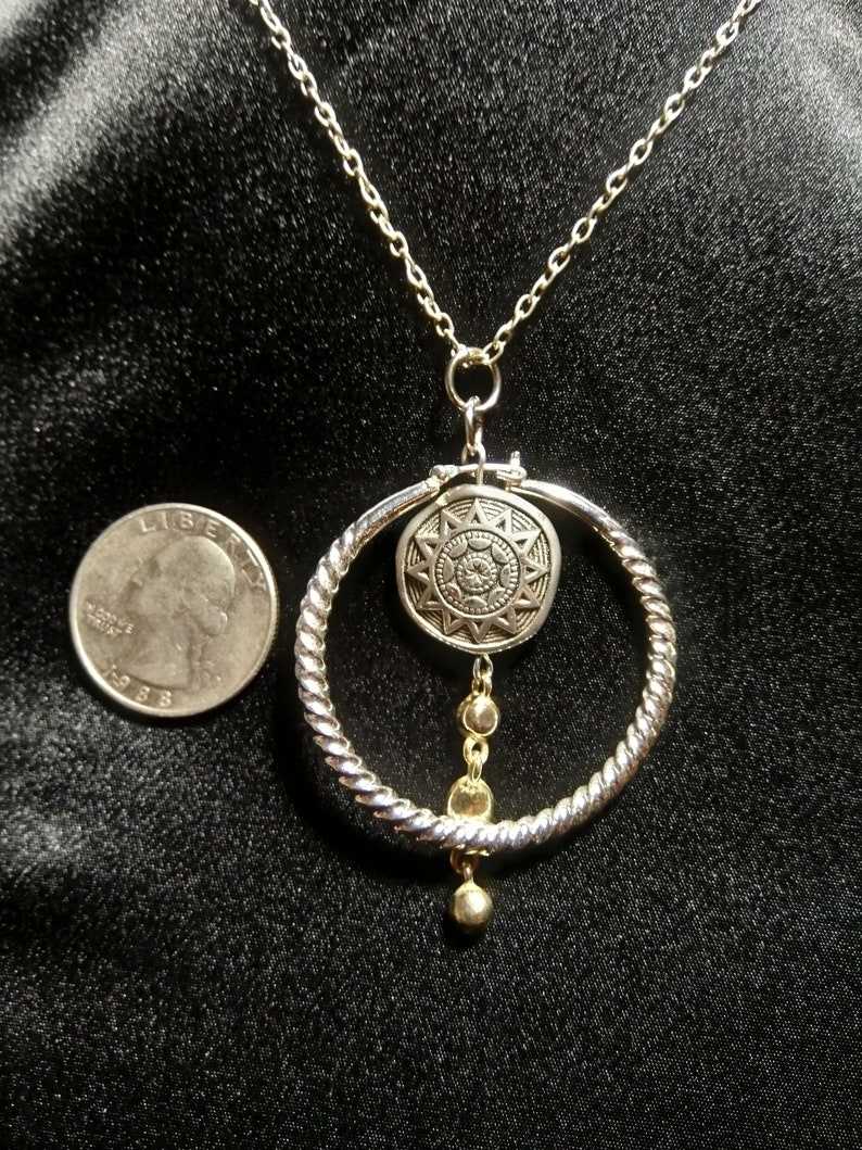 Radiant Sunshine Pendant With Purple and Pink Gems - Etsy