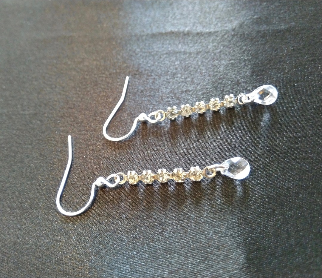 Vintage Prom, Wedding, Formal Style Earrings - Etsy