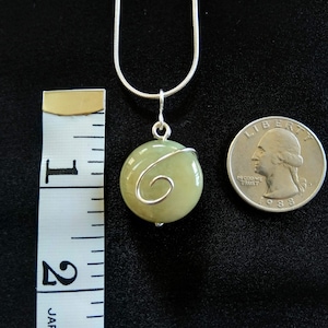 Jade Wire Wrapped Pendant, Choice of Wire - Etsy