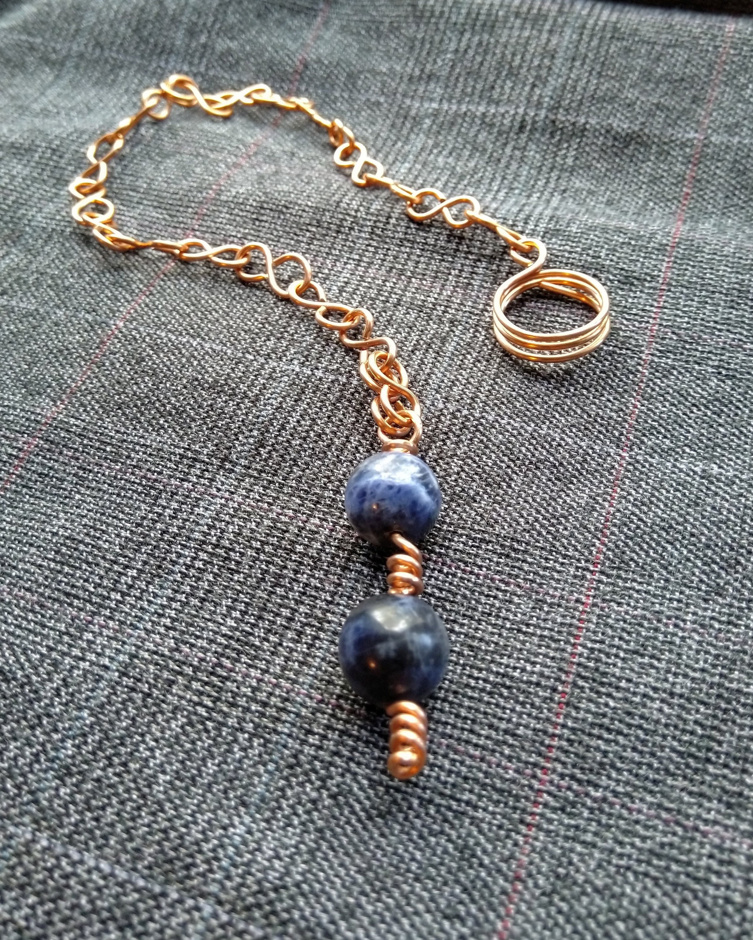 Sodalite Pendulum Dowsing Tool Scrying Tool - Etsy