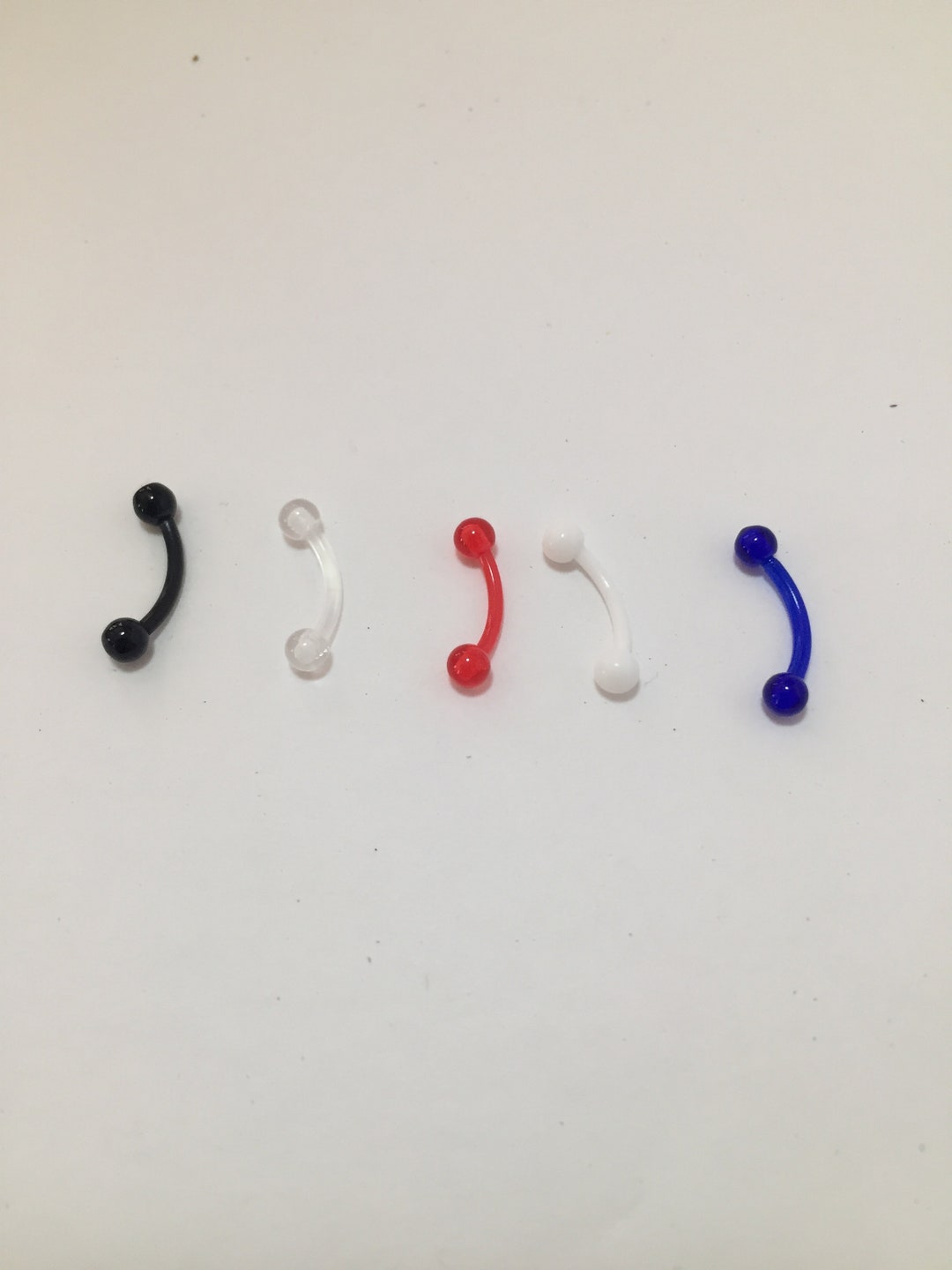 16G Curved Bioflex Plastic Barbell - Etsy