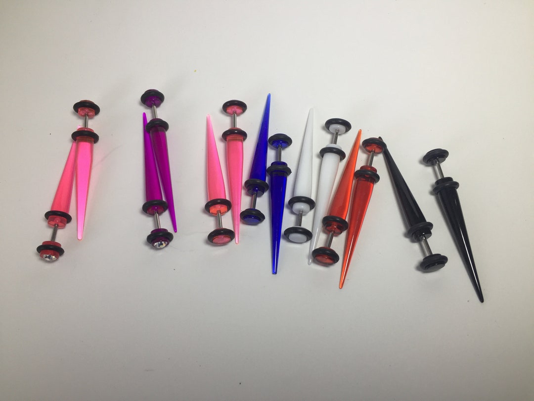Fake Taper Earrings Fake Tapers 16G Post Fake Tapers Surgical Steel ...