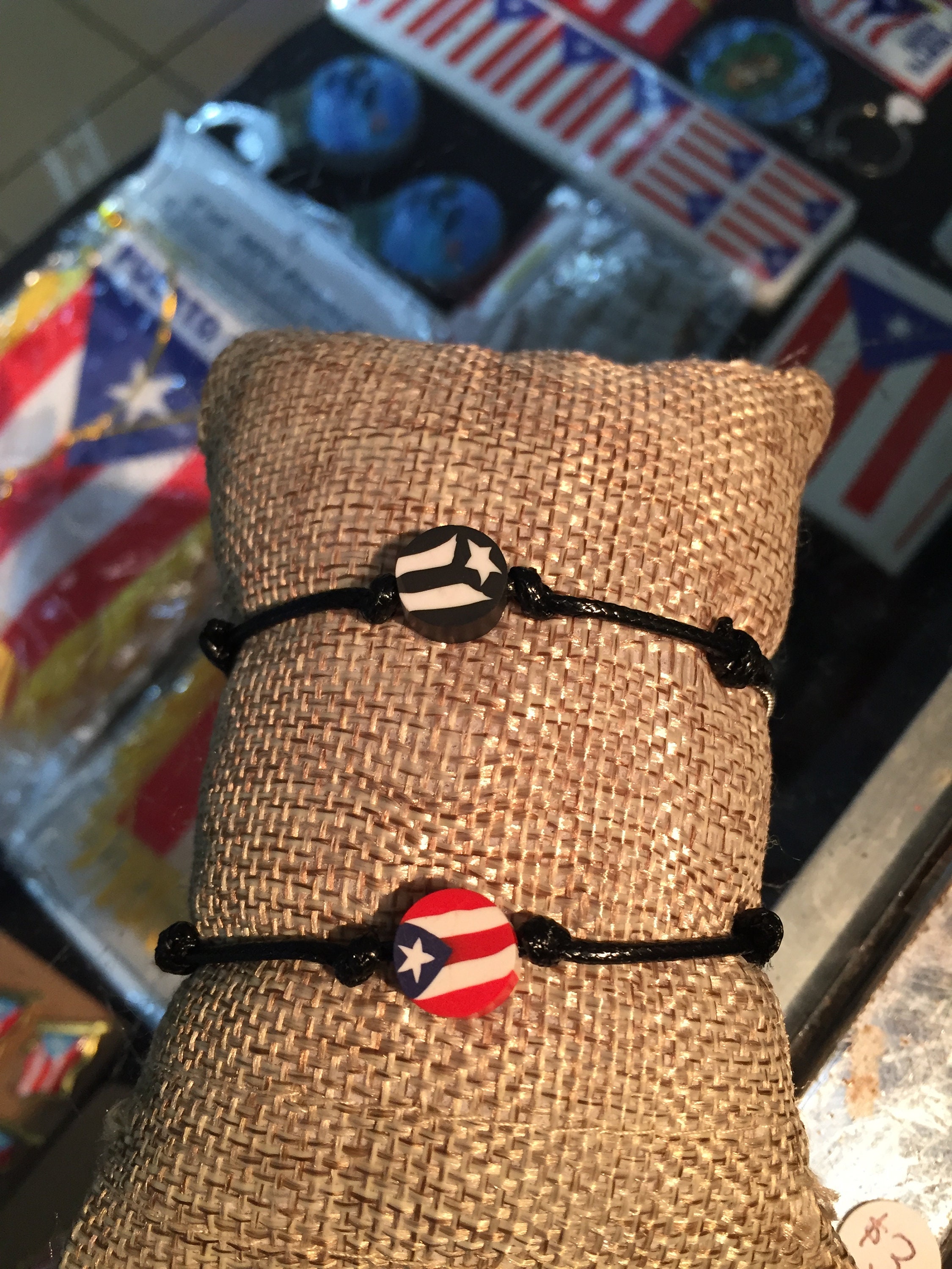 Puerto Rico Black Protest Flag Fimo Clay Bead (9mm) - Etsy