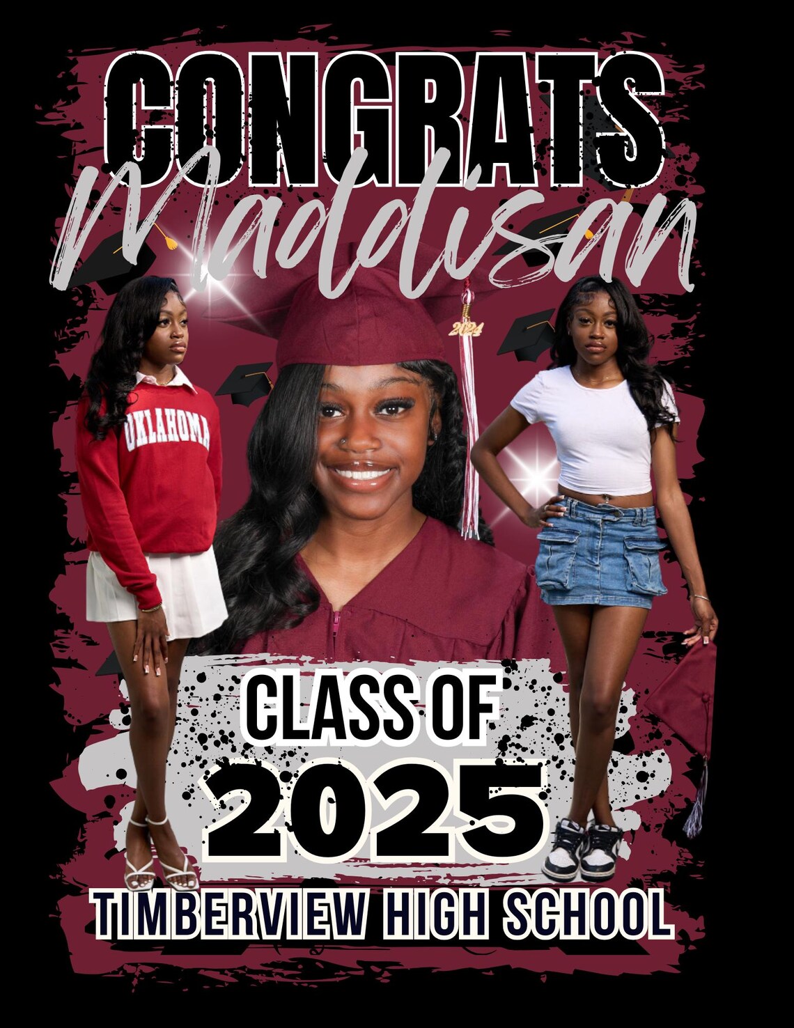 Canva Editable Graduation T-shirt Template Bundle (digital Download) - Etsy