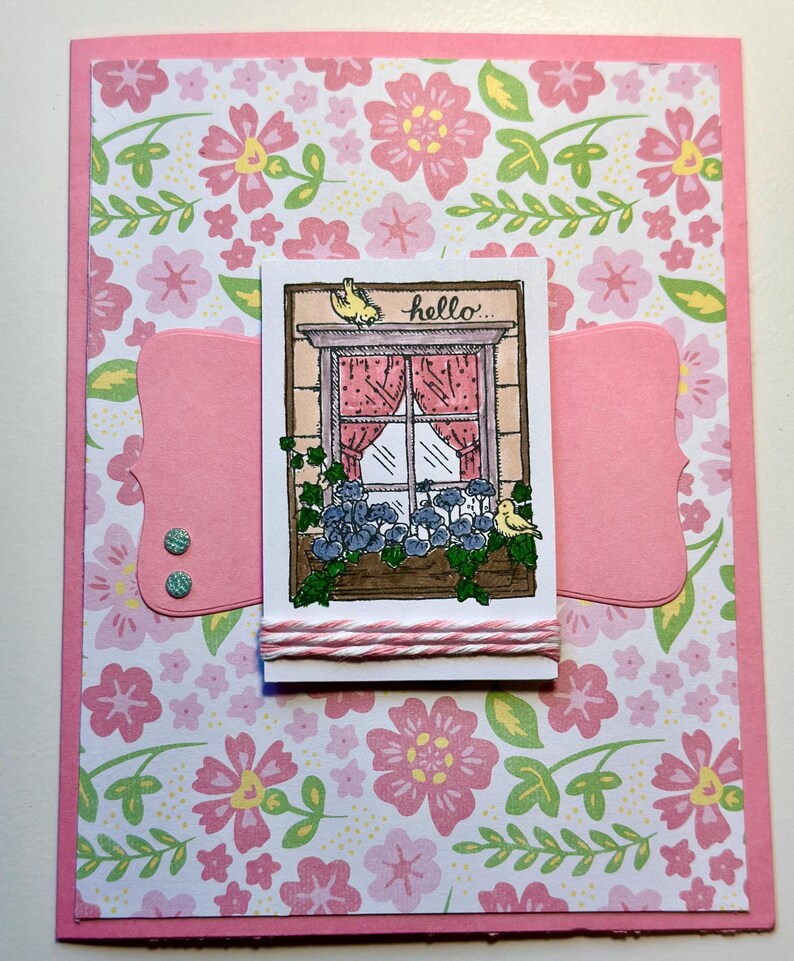 Hello Card Using Stampin Up Products. Greeting Card, Handmade Card. - Etsy