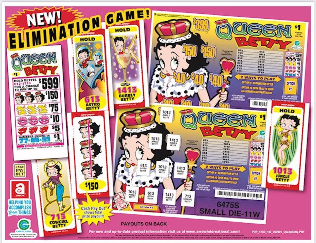 Set of 3 Queen Betty Flash Pull Tabs for Amusement Only - Etsy