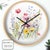 Sunflower Floral Wall Clock, 10 Summer Watercolor Bouquet Clock, Yellow ...