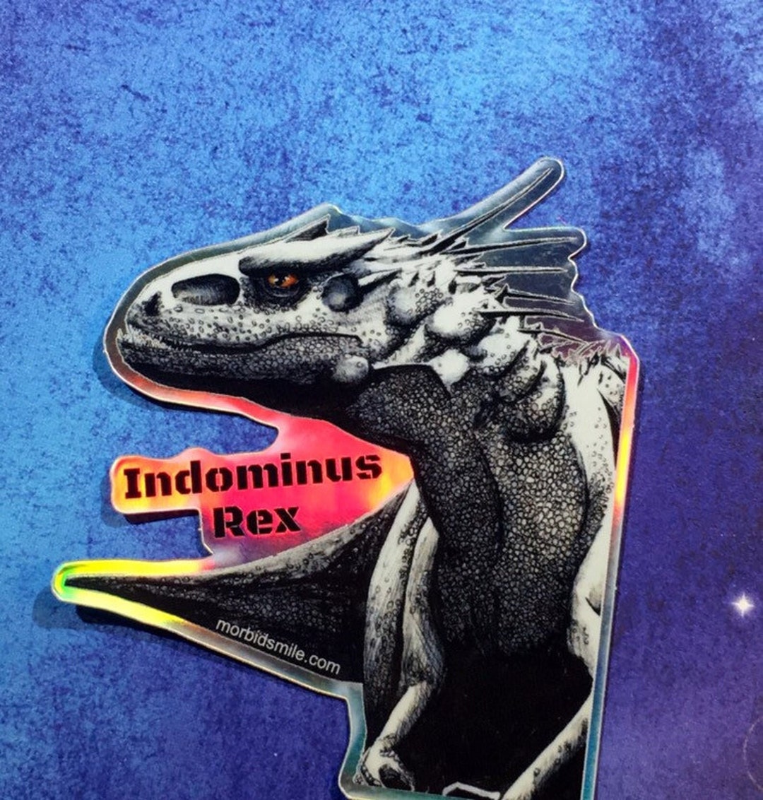 Indominus Rex STICKER Holographic Die Cut Jurassic World Dinosaur - Etsy