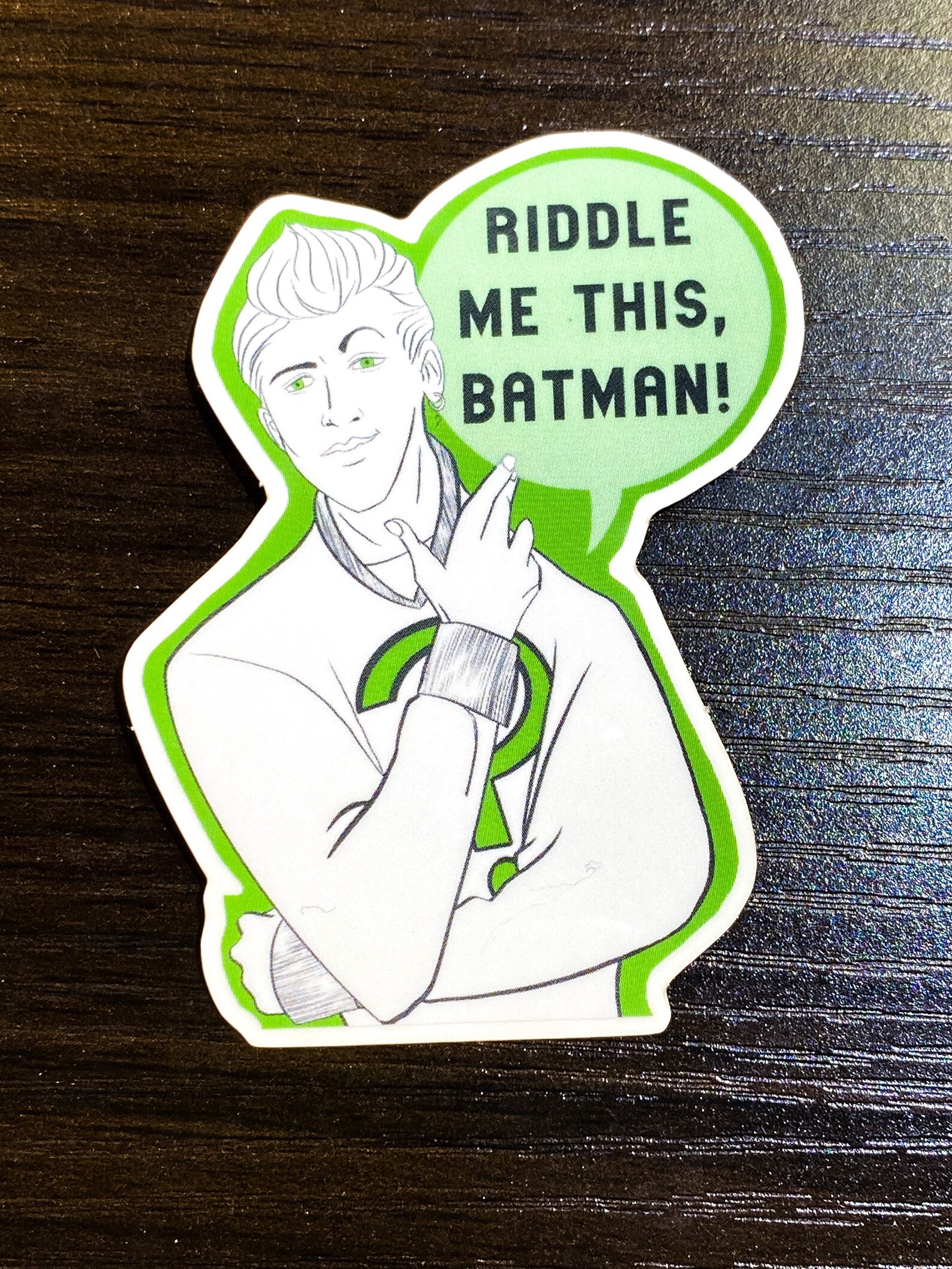 Riddle Me This STICKER the Riddler Edward Nygma Batman - Etsy