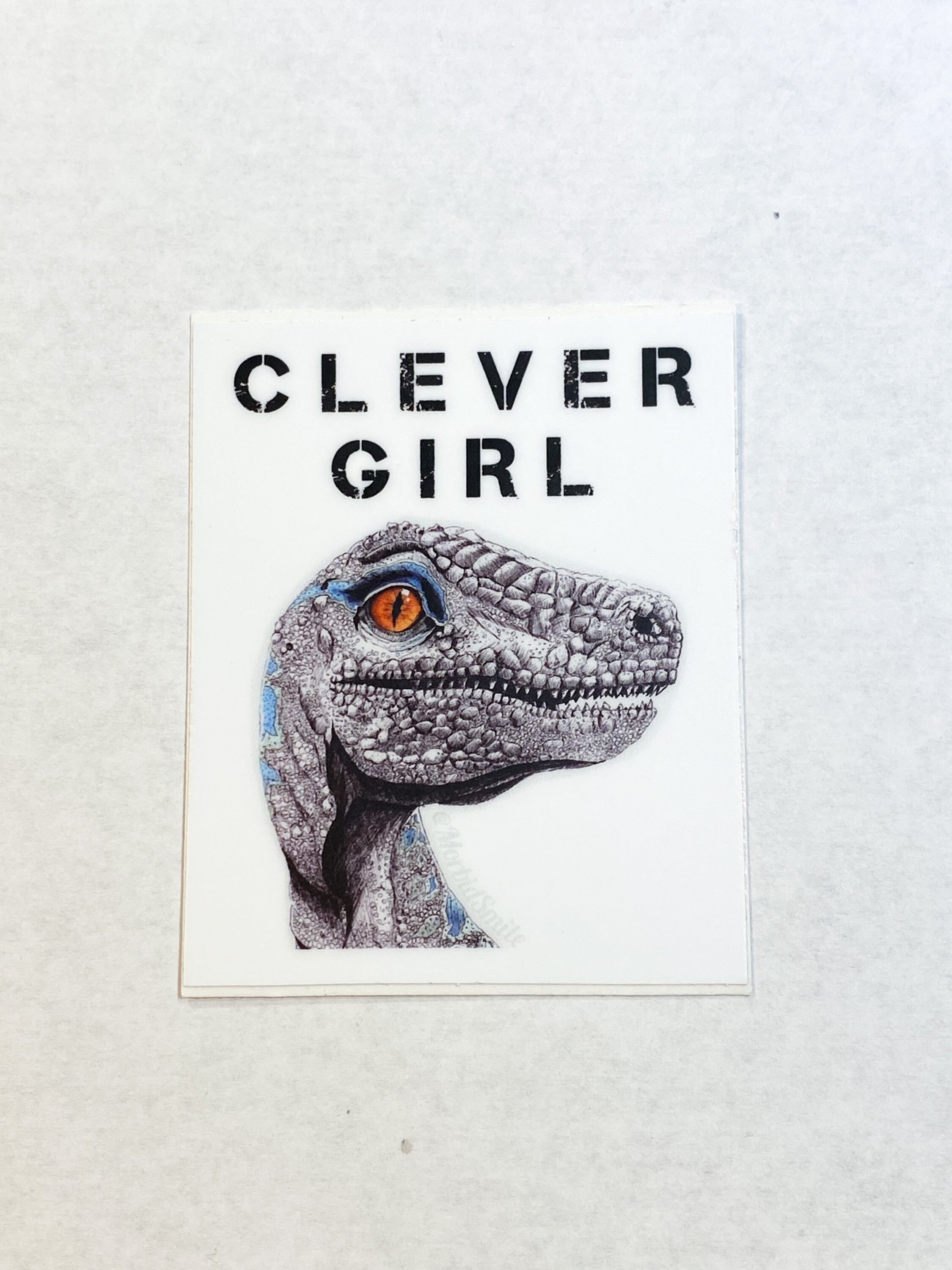 Clever Girl STICKER Blue the Velociraptor Jurassic Park | Etsy