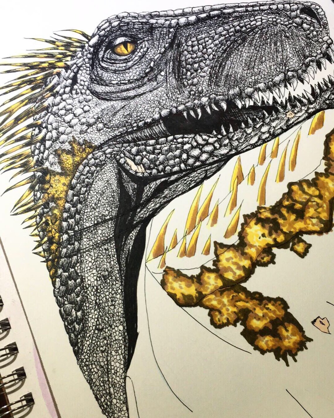 Indoraptor ART PRINT Jurassic World Fallen Kingdom Dinosaur - Etsy