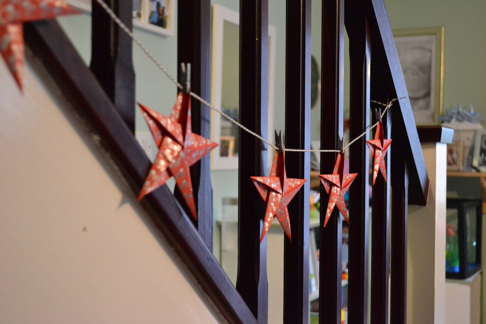Origami Paper Star Love Bunting Garland Wedding Decoration - Etsy