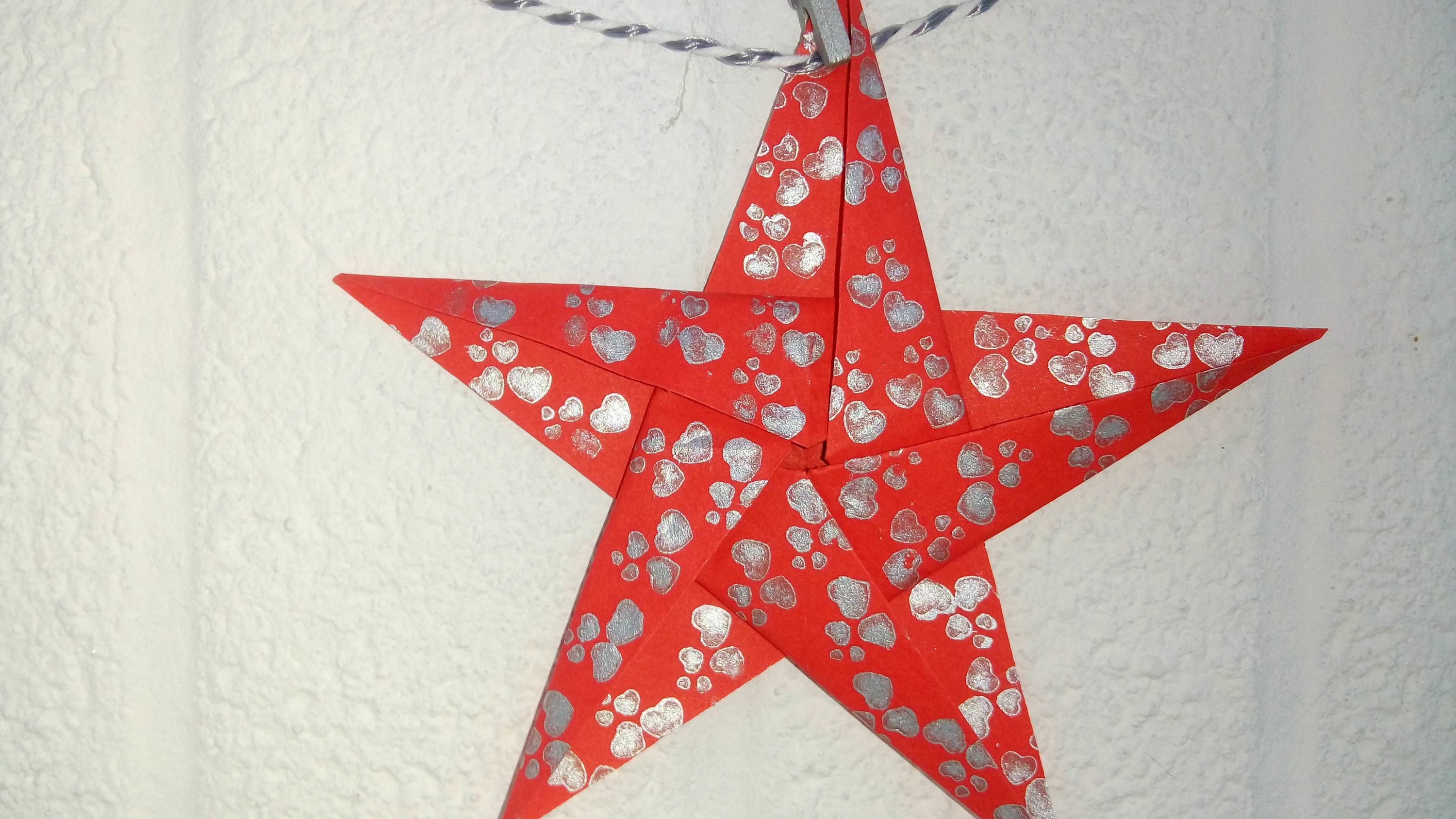 Origami Paper Star Love Bunting Garland, Wedding Decoration, Party ...