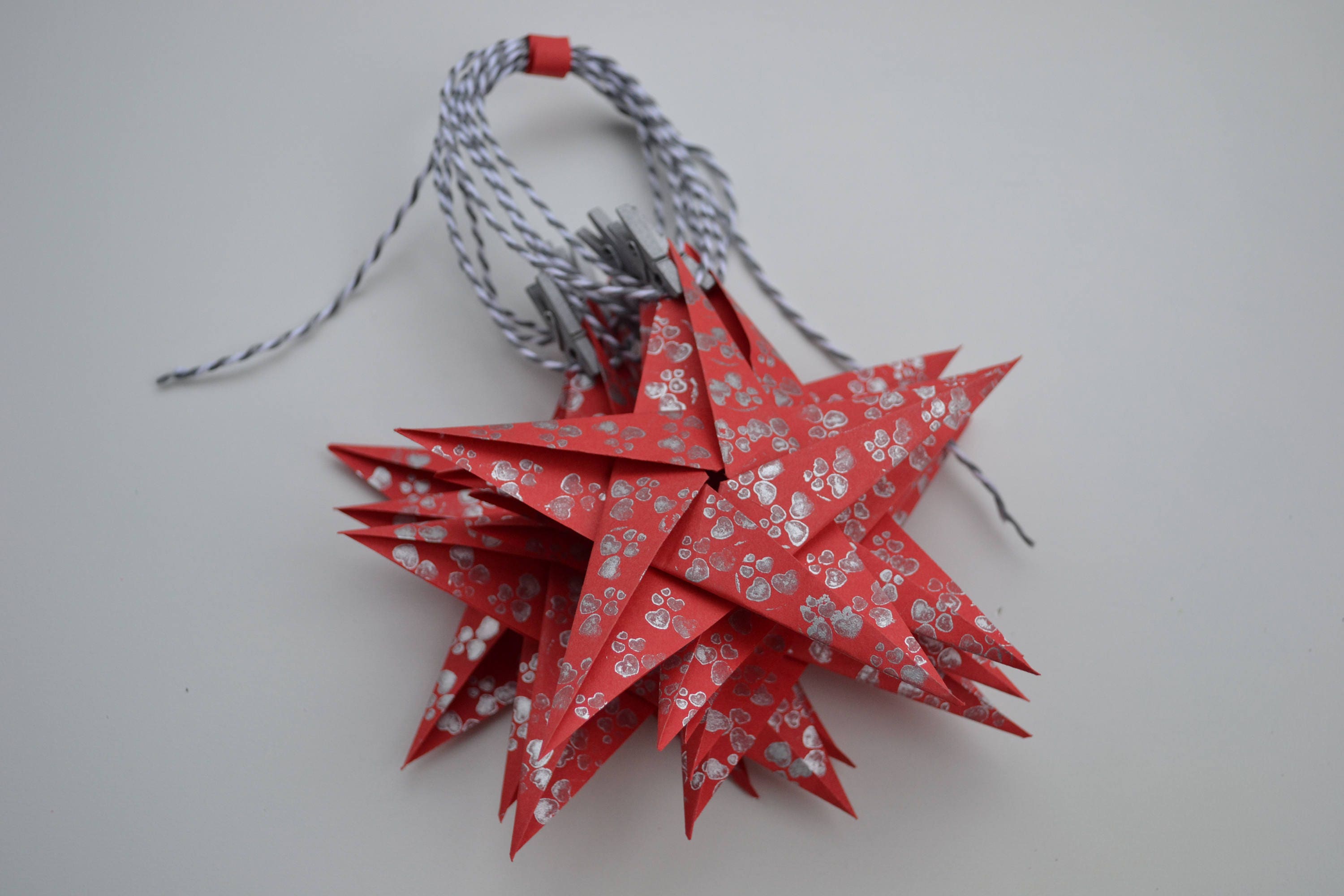 Origami Paper Star Love Bunting Garland, Wedding Decoration, Party ...