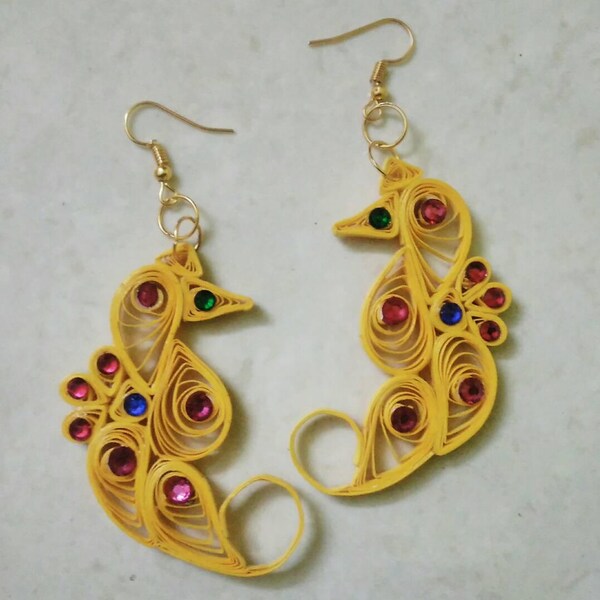 Paper Quilling Earrings - Etsy