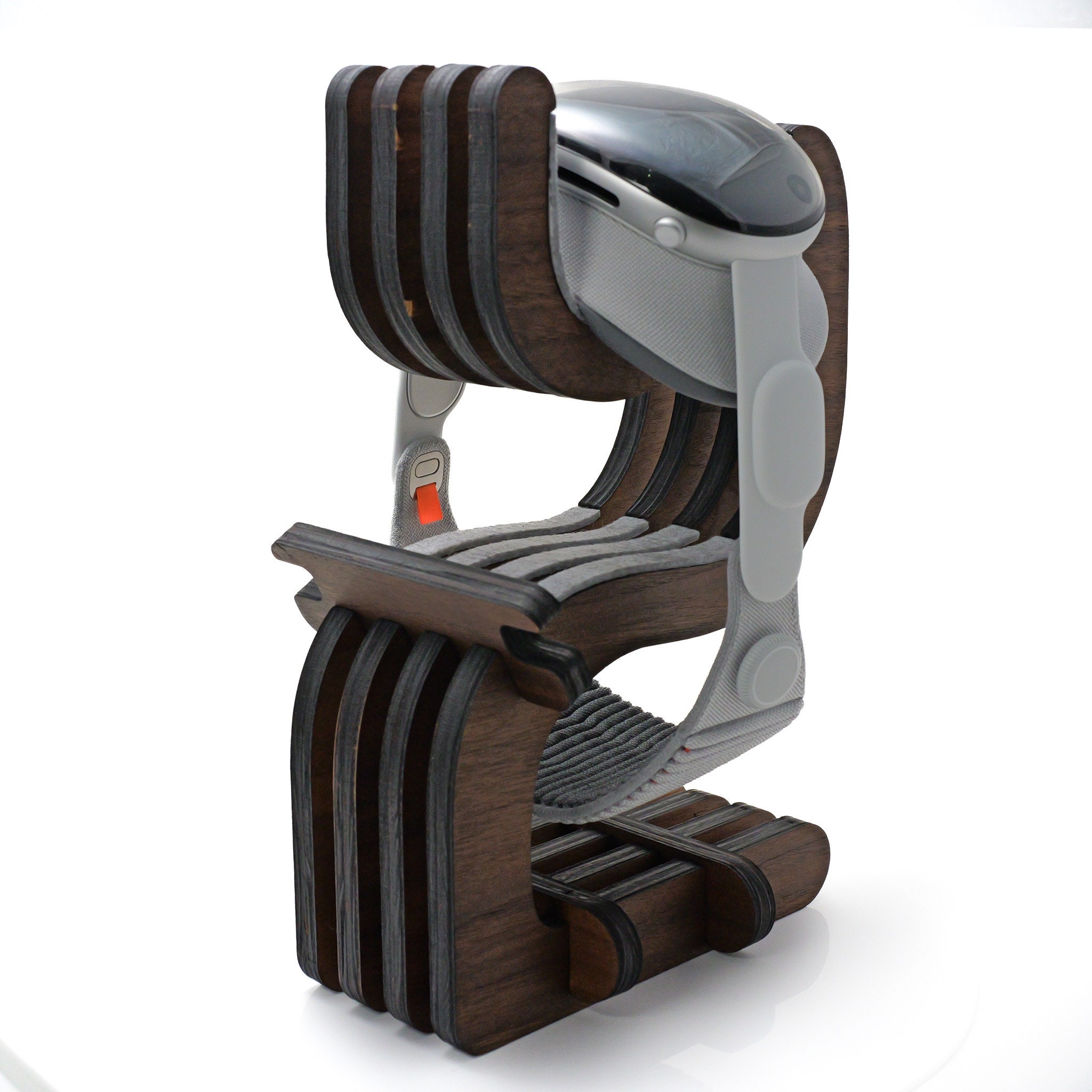 Vision Pro Walnut Stand swerve Stand Wood Vision Pro Apple - Etsy