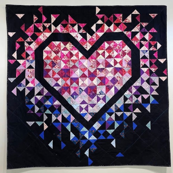 Exploding Heart Quilt Pattern - Etsy