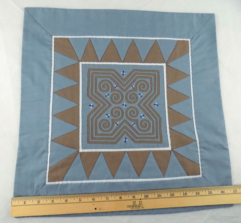 Hmong Paj Ntaub Reverse Appliqué Embroidery Cushion Pillow - Etsy