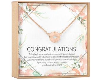 Compass Necklace Graduation | Etsy