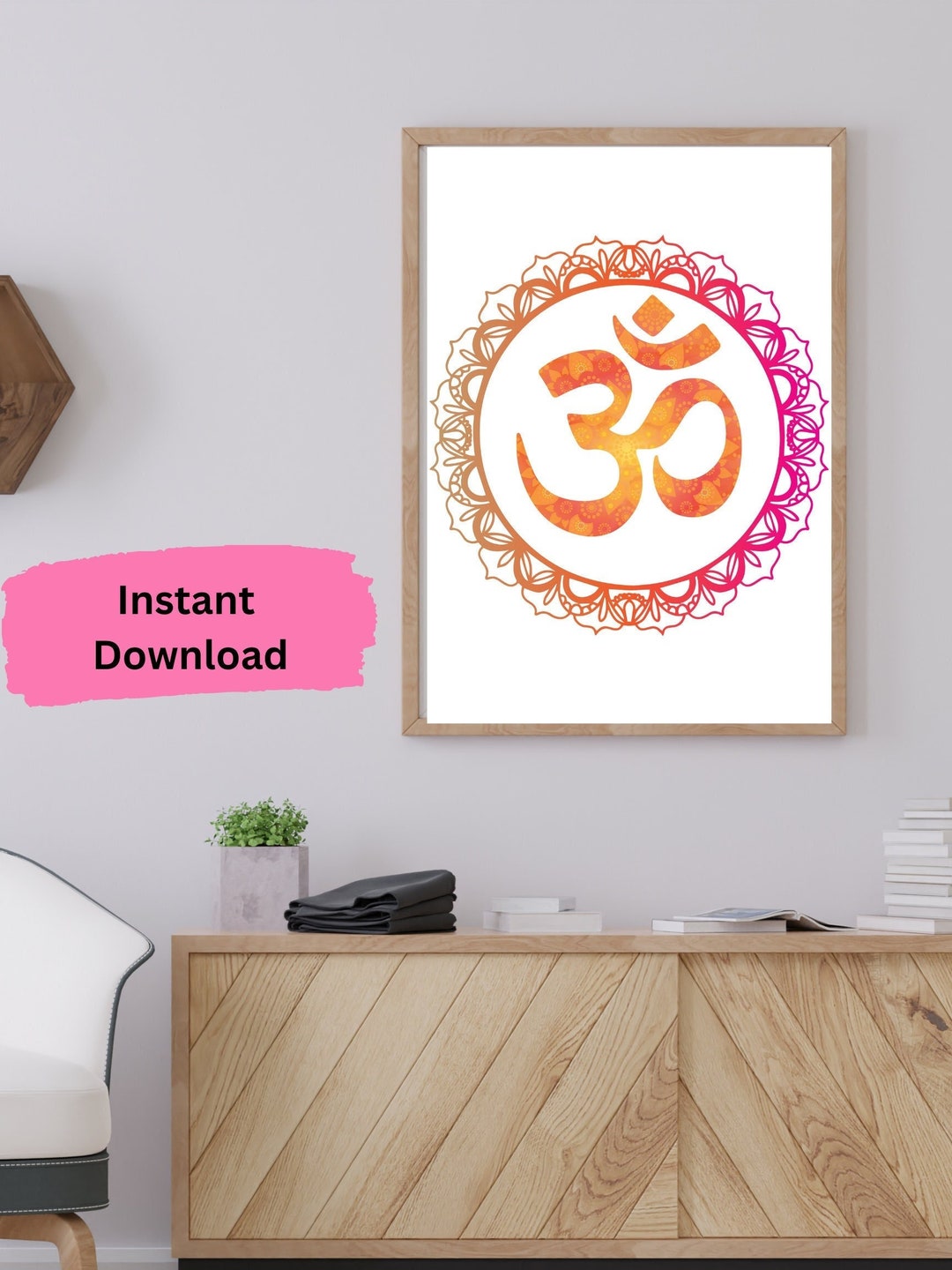 Om Mantra Printable | Instant Download Om Mantra Print , Om Chant, Om ...