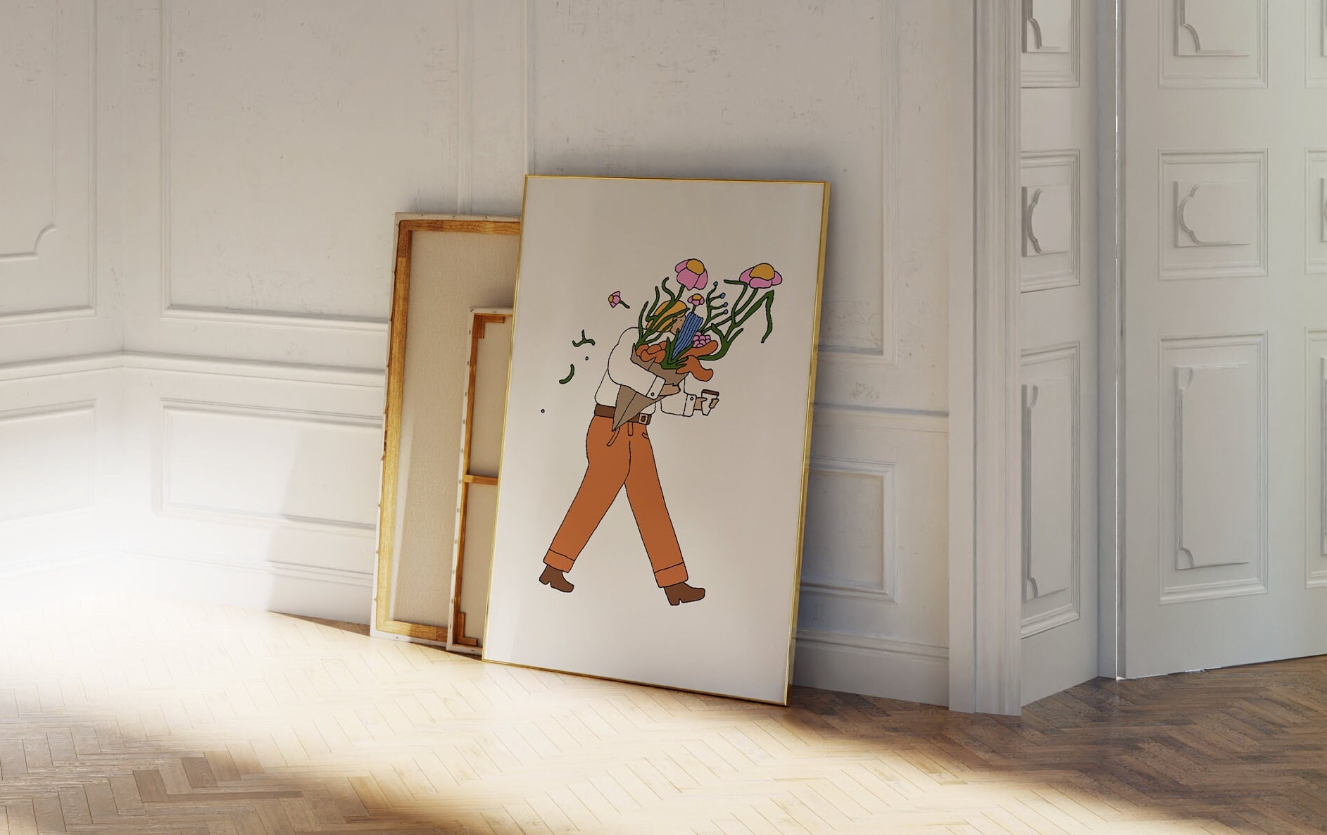 Flower Bouquet Poster - Etsy