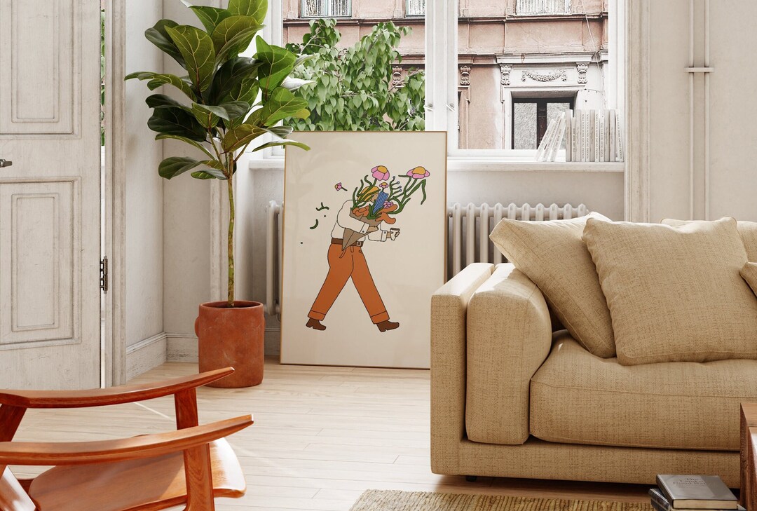 Flower Bouquet Poster - Etsy
