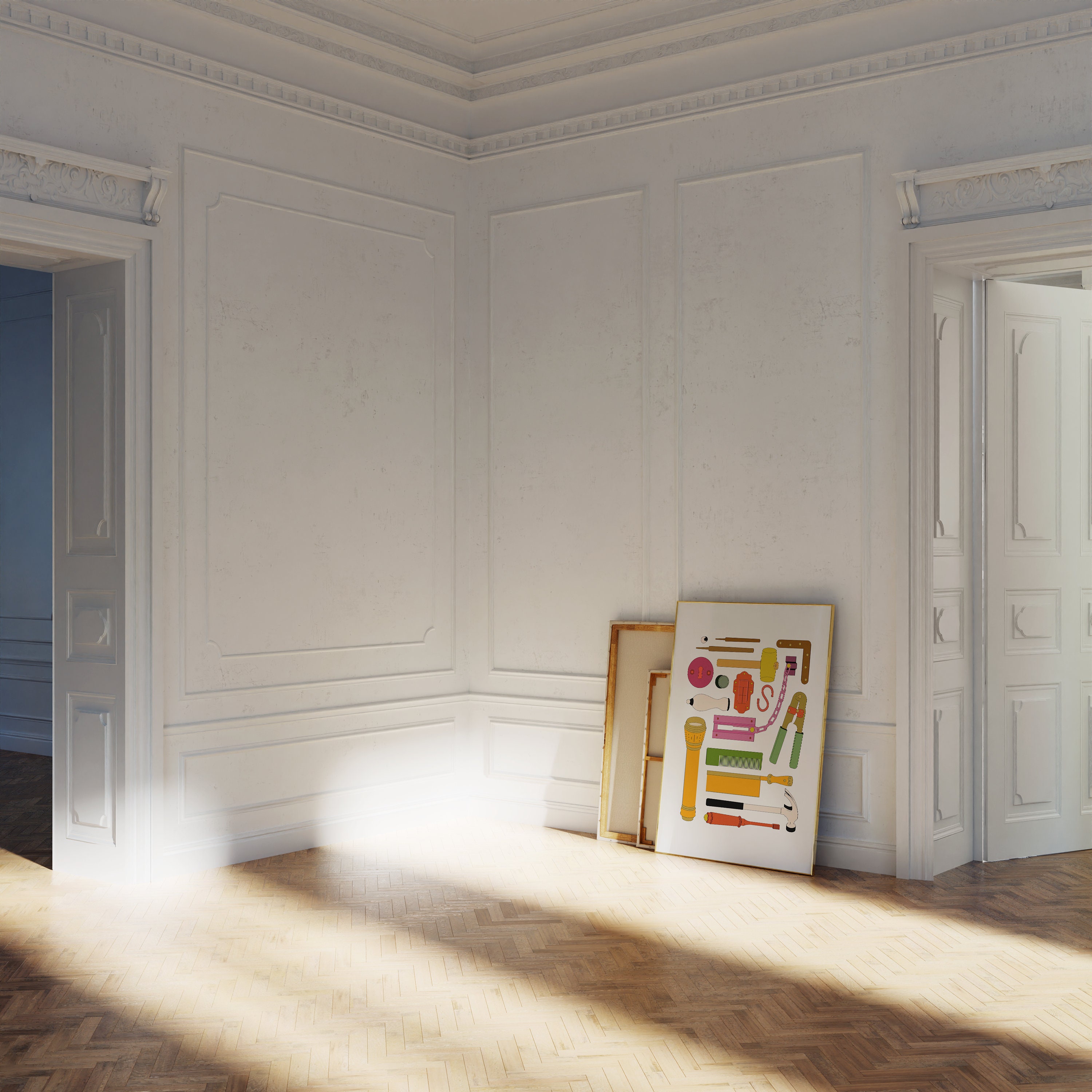 Colorful Toolbox Poster, Workshop Decor, Mechanic Gift, Handyman Wall ...