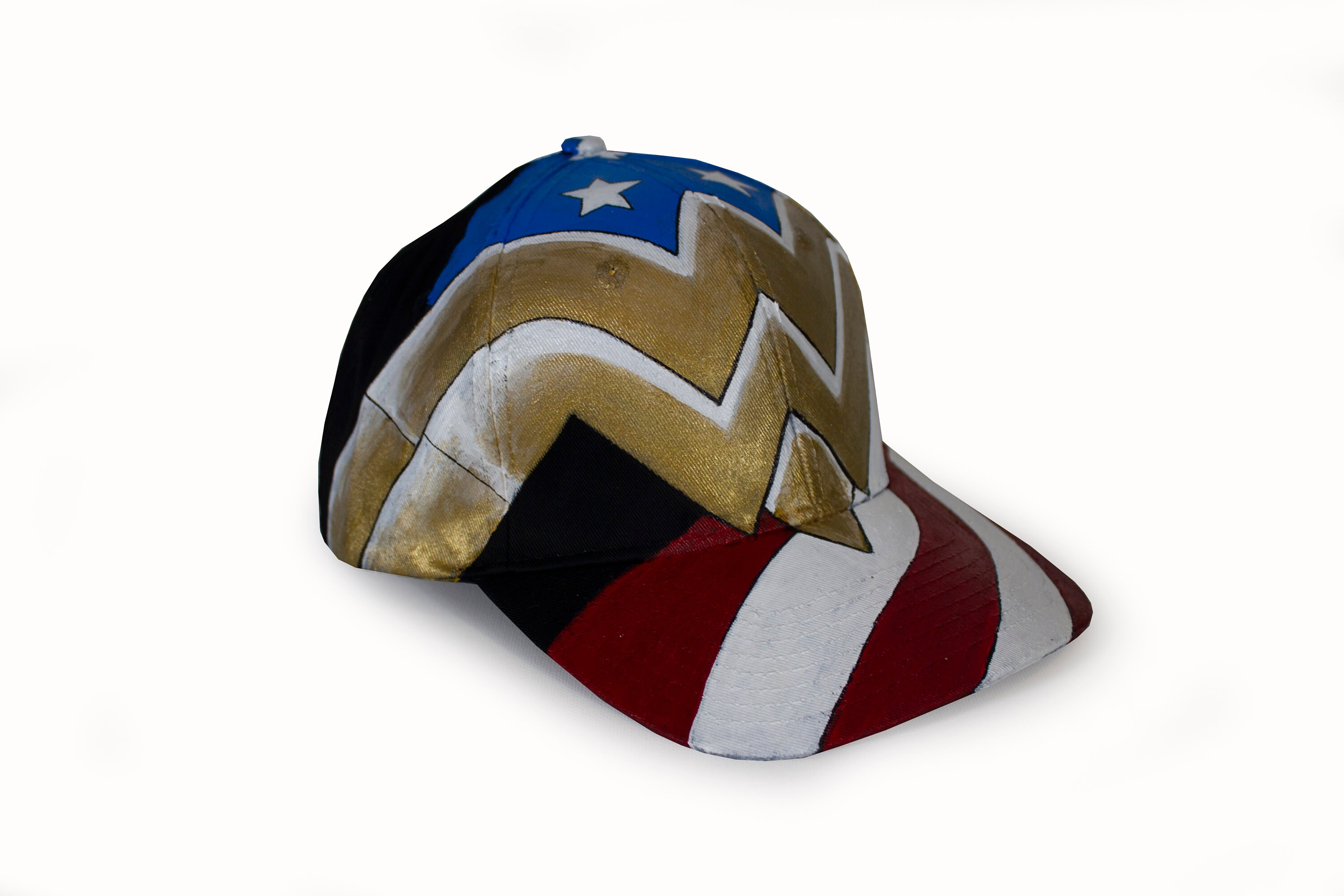 1984 Wonder Woman Custom Hand Painted Hat Superhero DC - Etsy UK