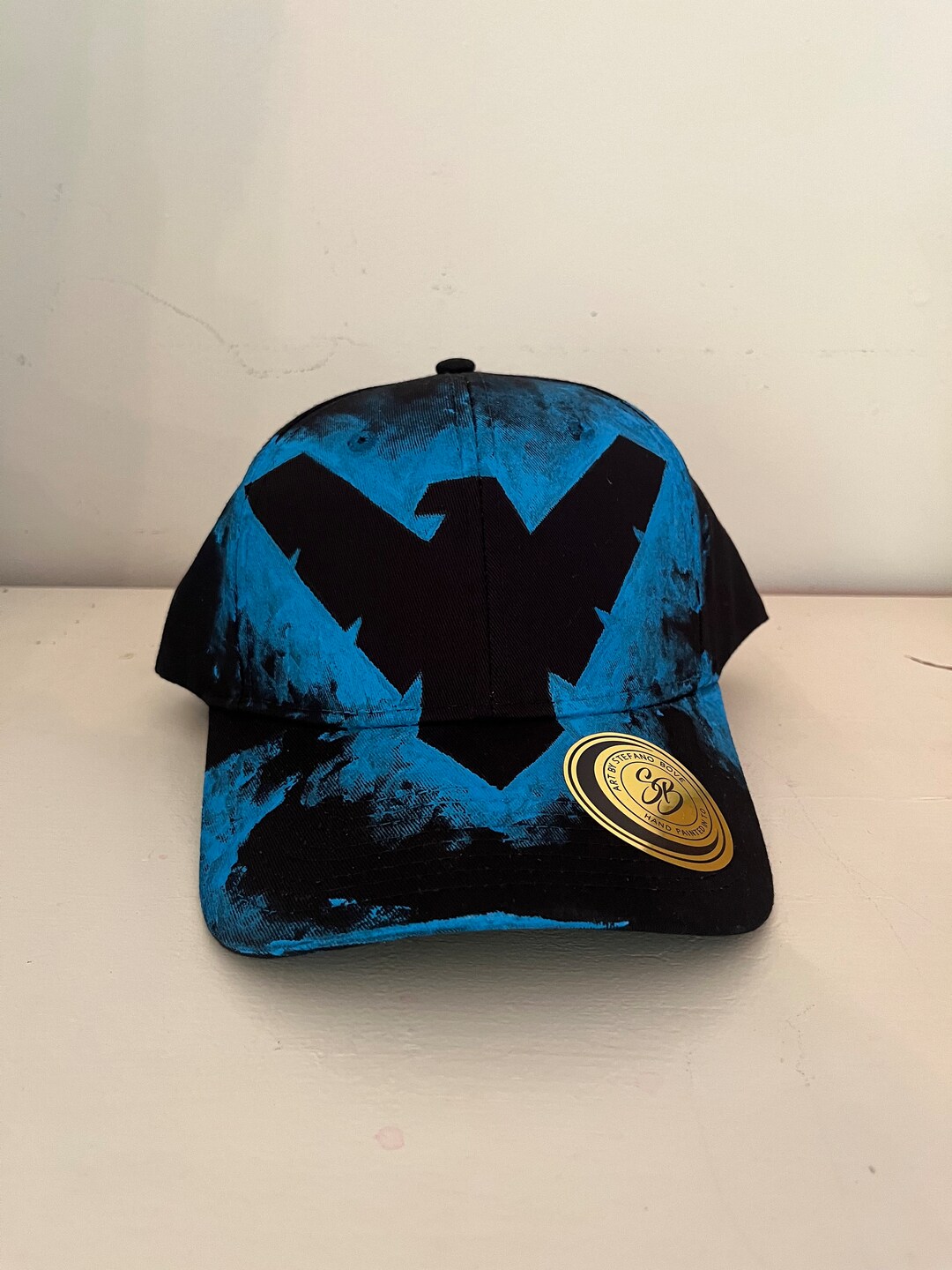 Custom Hand Painted Nightwing Hat - Etsy