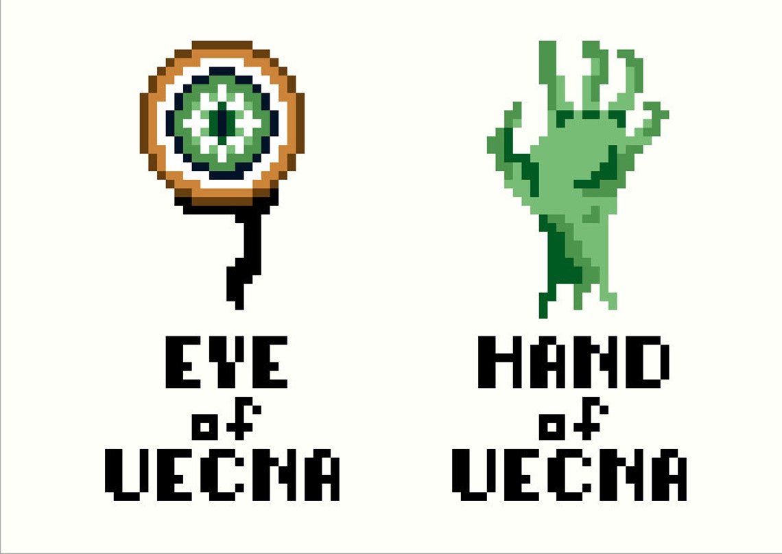 Hand of Vecna Eye of Vecna Cross Stitch D&D RPG Embroidery Pattern - Etsy