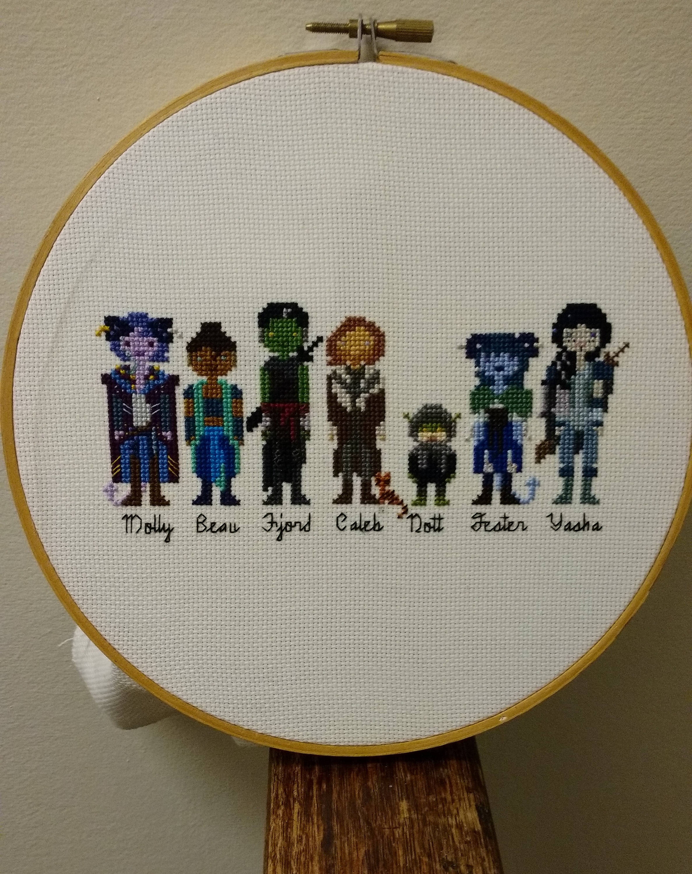 Custom Character Cross Stitch D&D RPG Character Pattern - Etsy