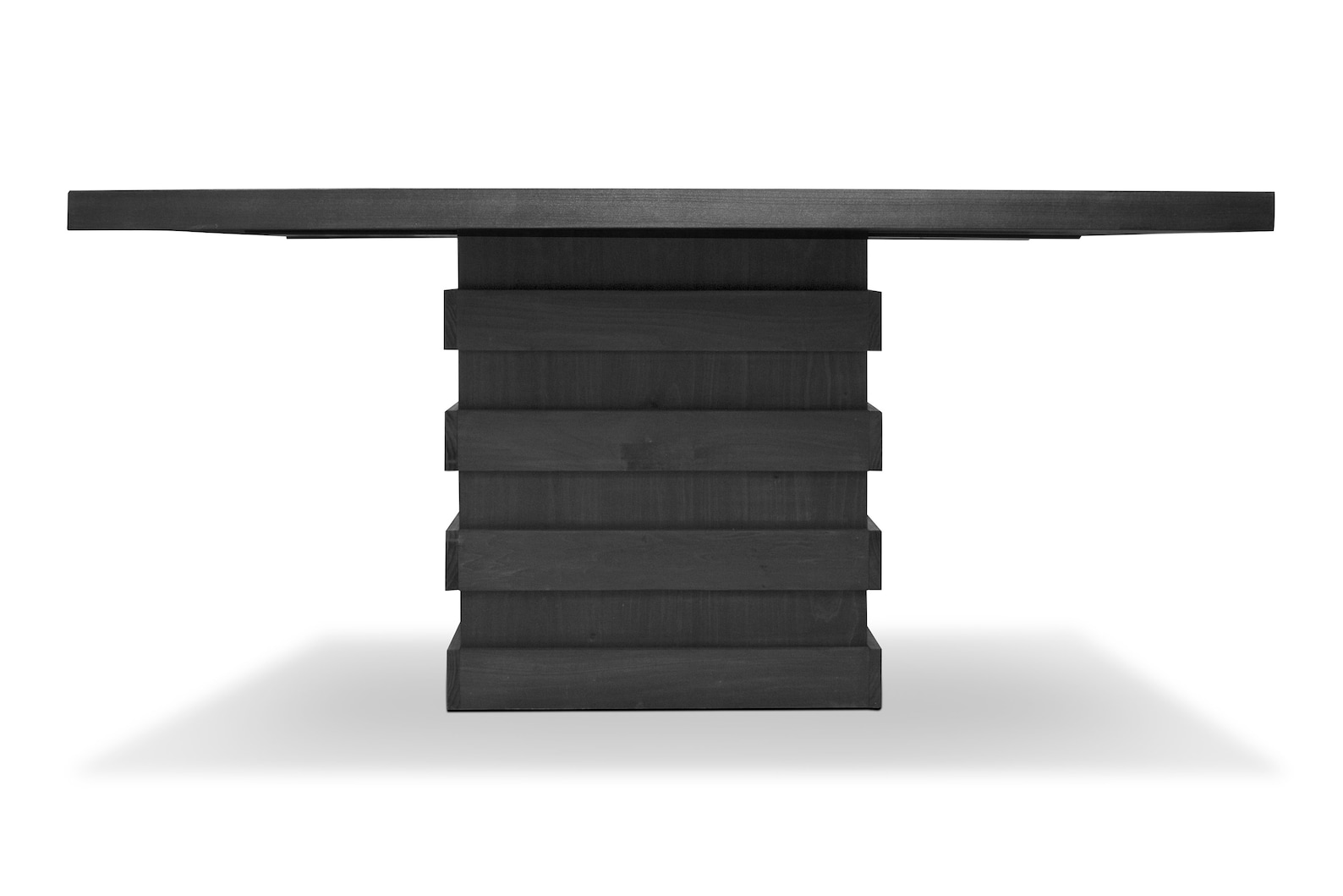 Square Oak Dining Table, Square Slatted Base - Etsy